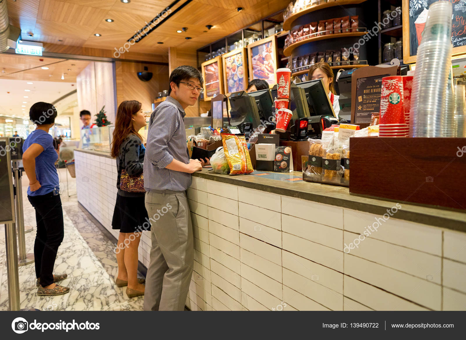 People Inside Starbucks