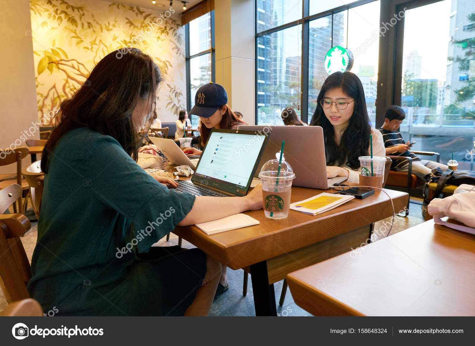 People Inside Starbucks