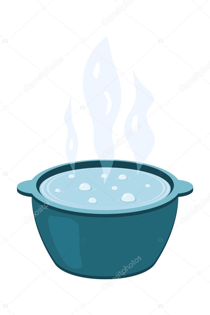 Cartoon Boiling Pot