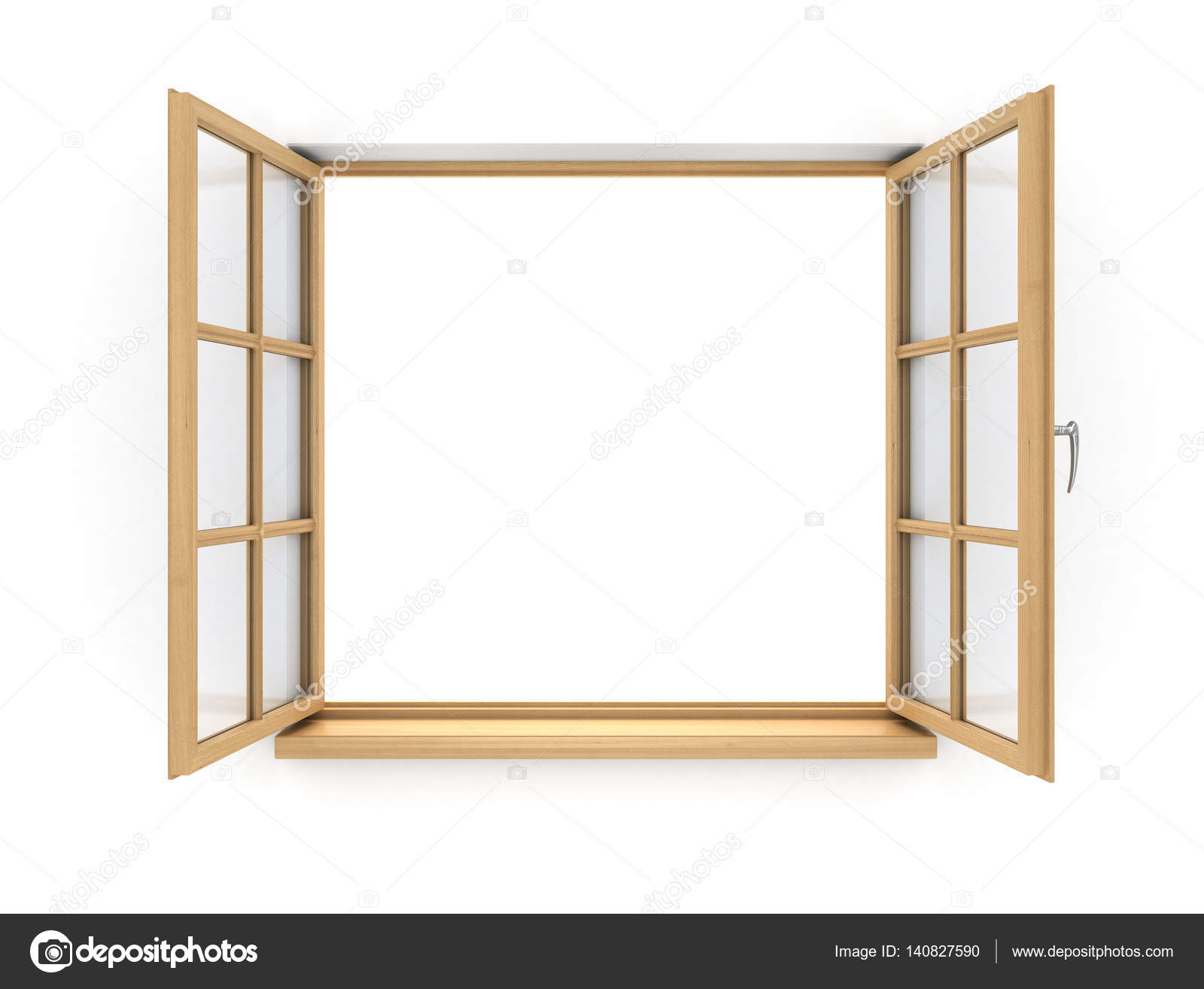 Open Wooden Window