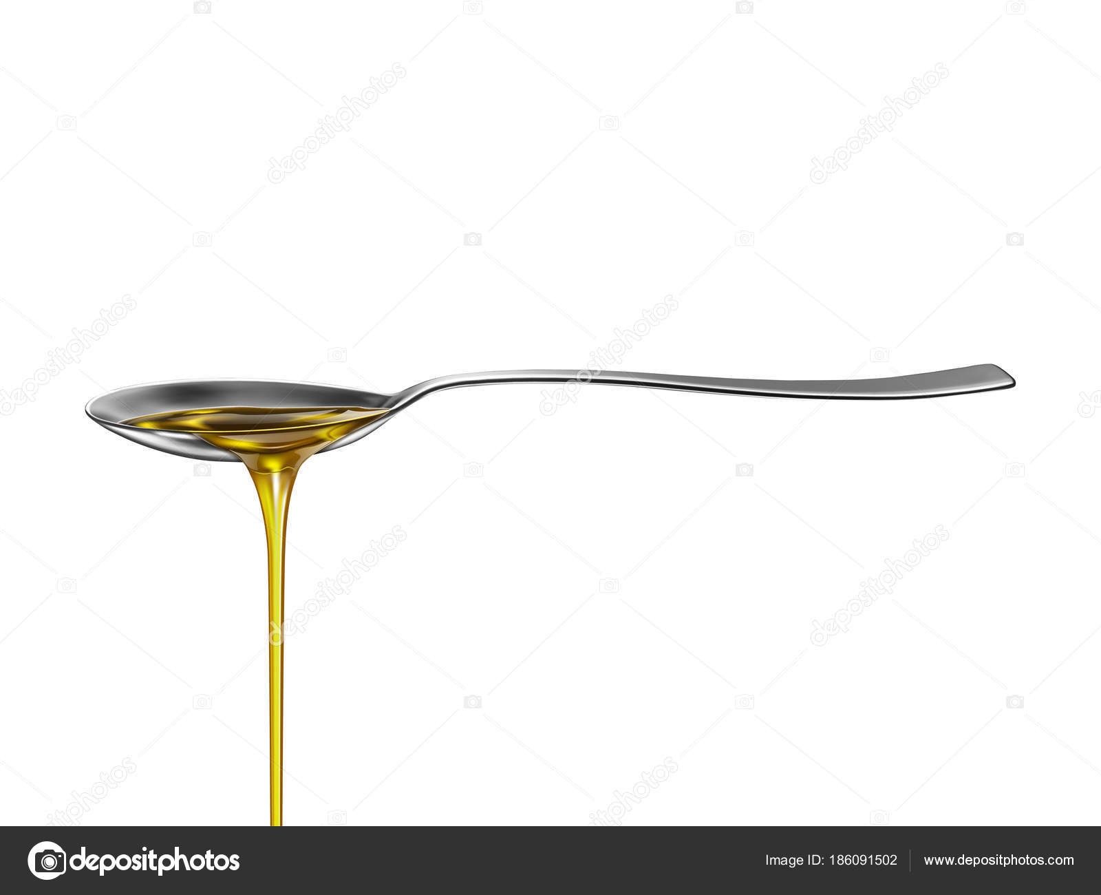 Oil dripping or pouring from a spoon Stock Vector by ©urfingus 186091502