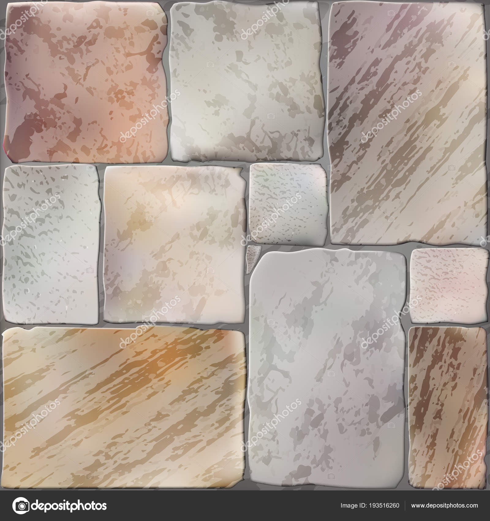 Vector Seamless Texture. ceramic tiles. Different sizes. Background ...