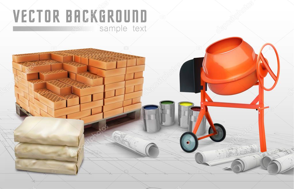 Materiales de construcci n de pancartas. Ilustraci n vectorial. 2024
