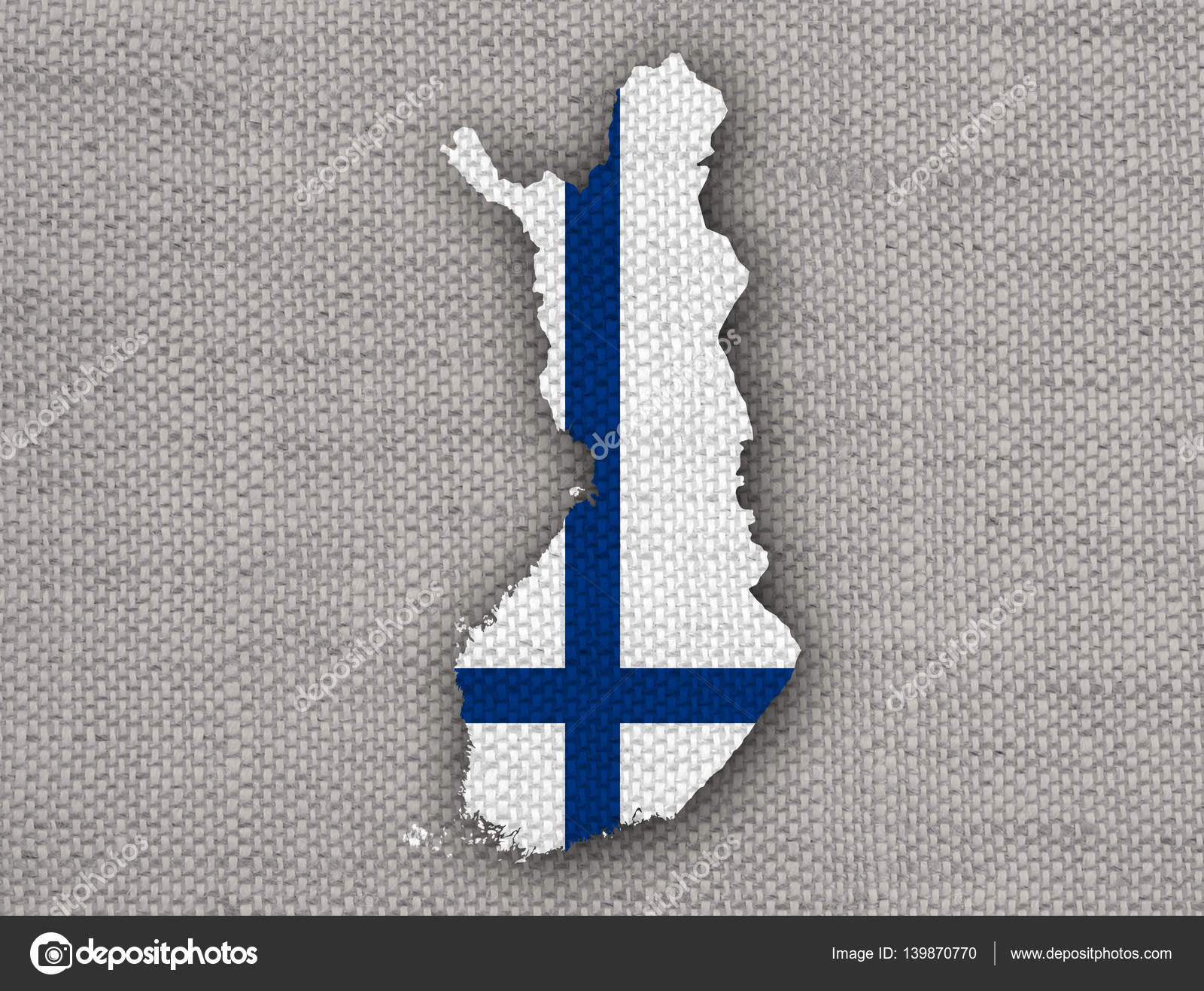 Map and flag of Finland Stock Photo by ©lantapix 139870770