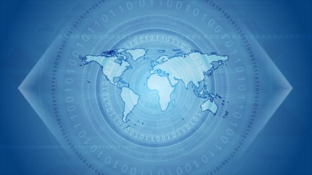 Blue technology video animation — Stock Video © saicle #129166208