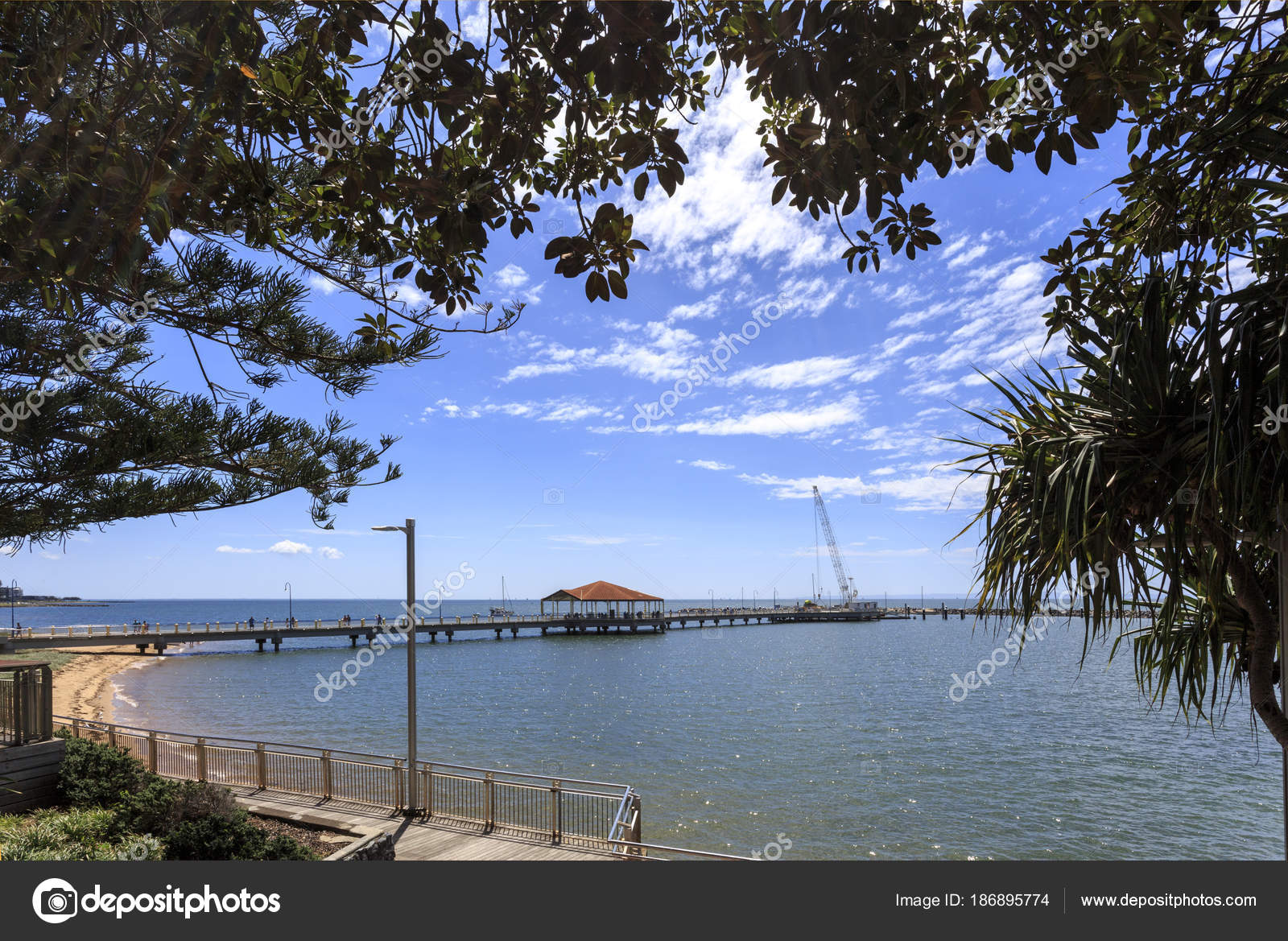 Redcliffe - Jetty on Moreton Bay – Stock Editorial Photo ...