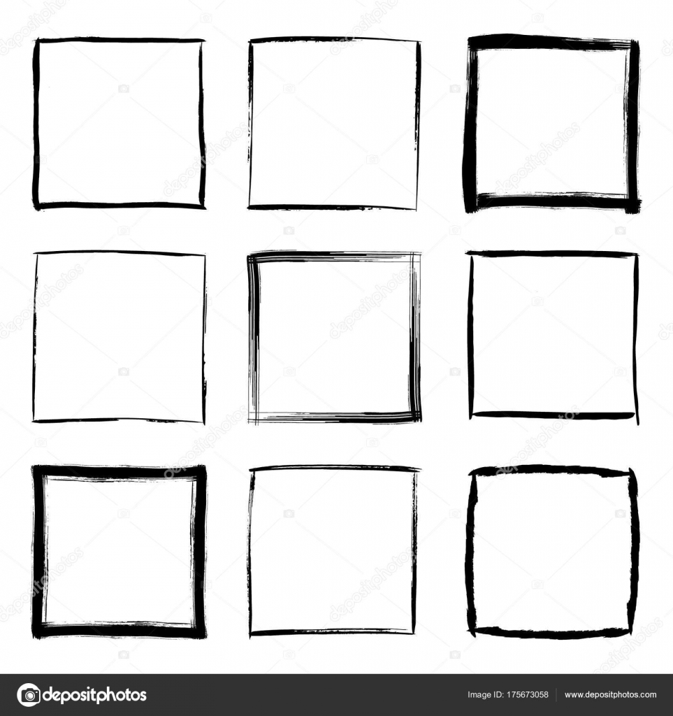 Hand Drawn Square Vector