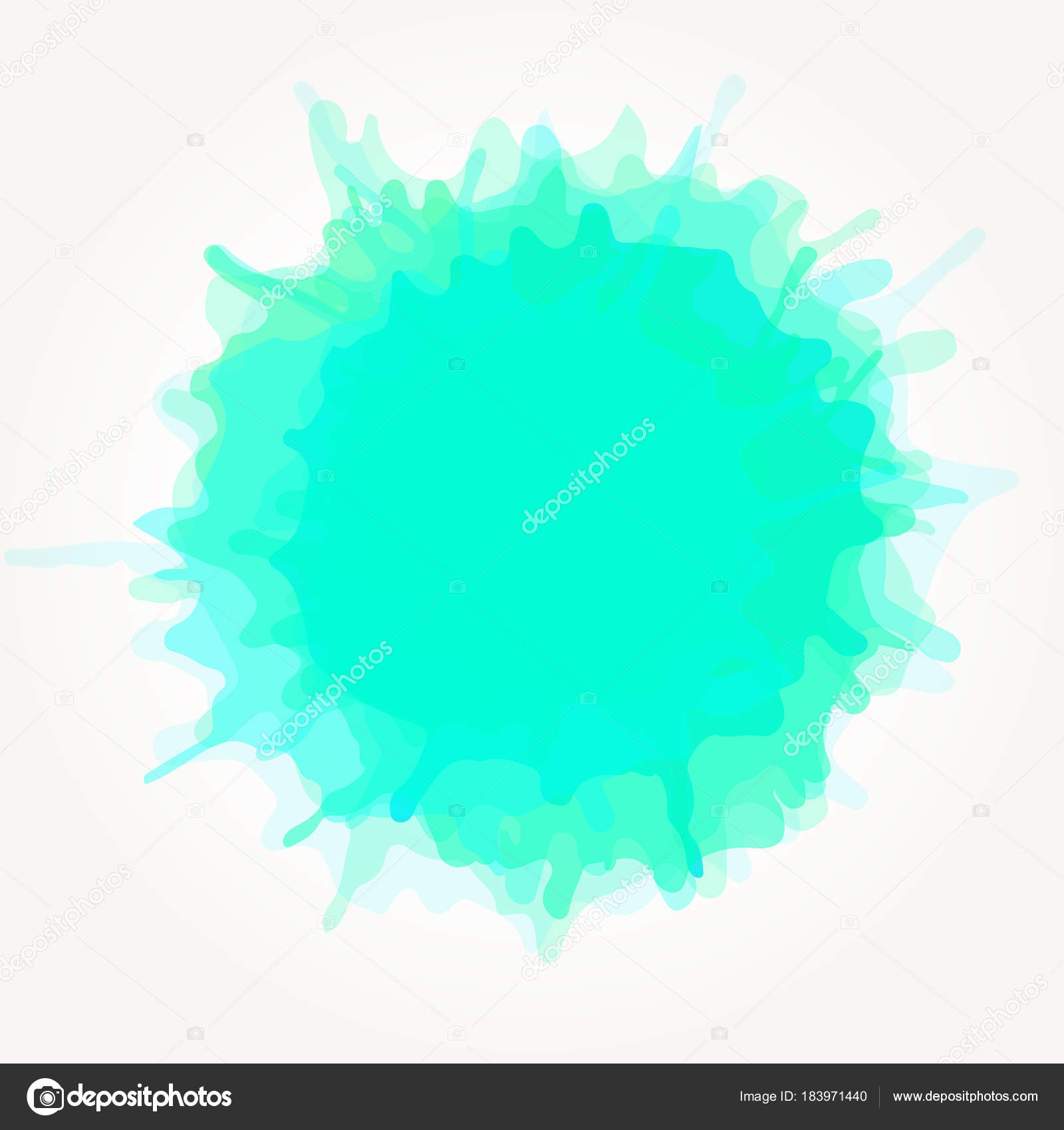 Abstract artistic paint drop Stock Vector Image by ©de-kay #183971440