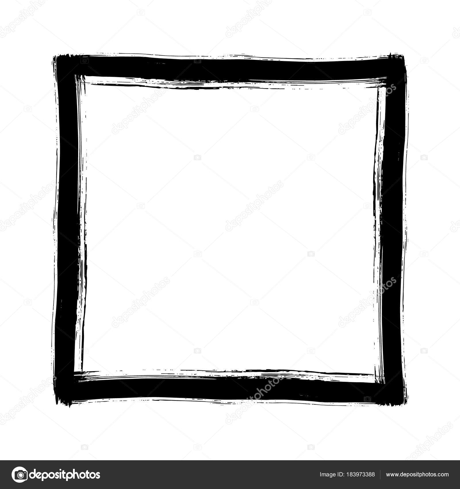 Hand drawn square frame Stock Vector Image by ©de-kay #183973388