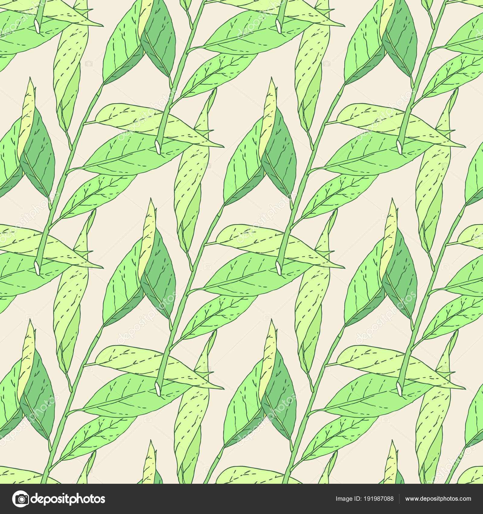 Tree branch seamless pattern Stock Vector Image by ©de-kay #191987088