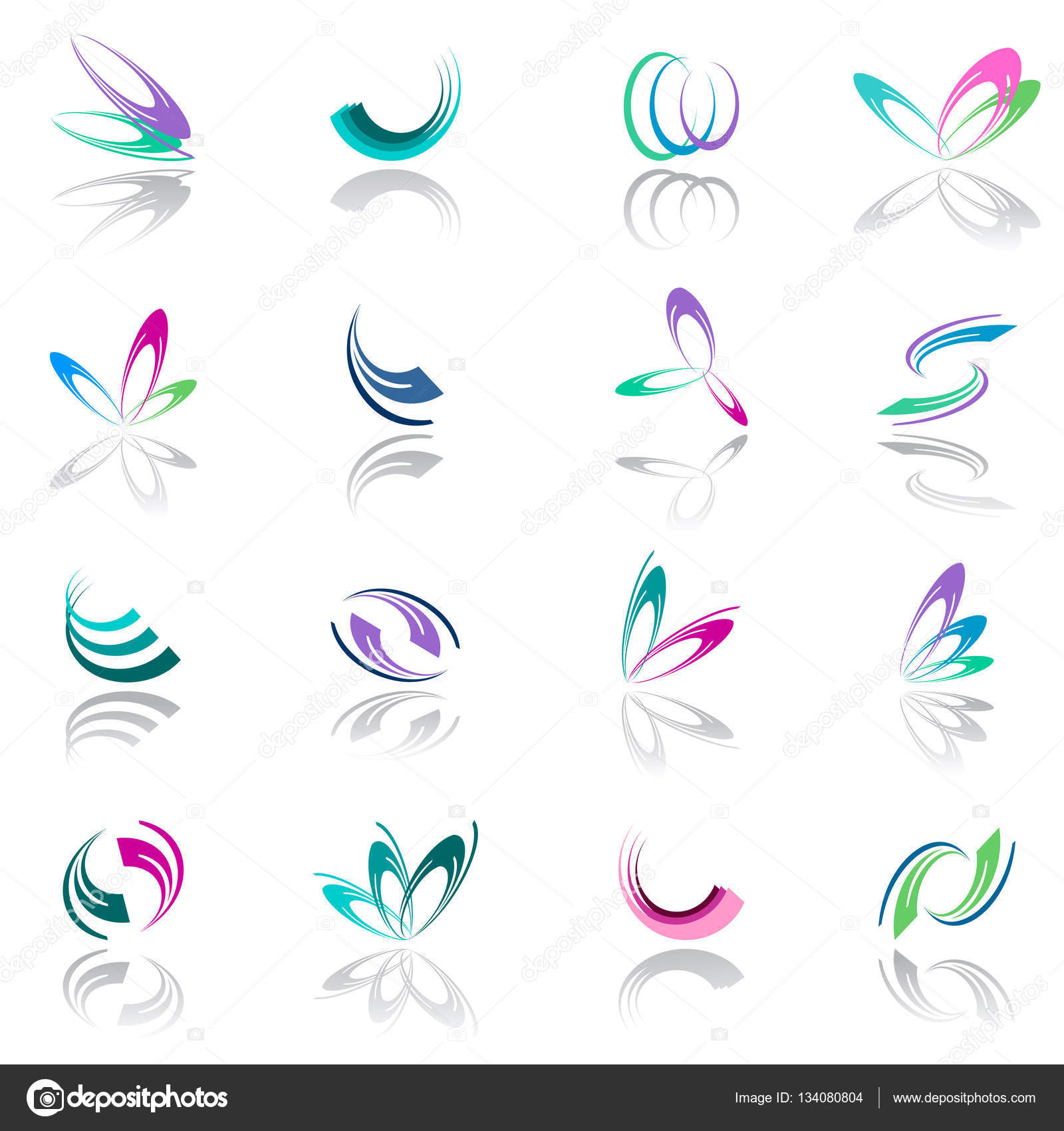 Design elements set. Abstract icons set. Stock Vector Image by ©troyka ...