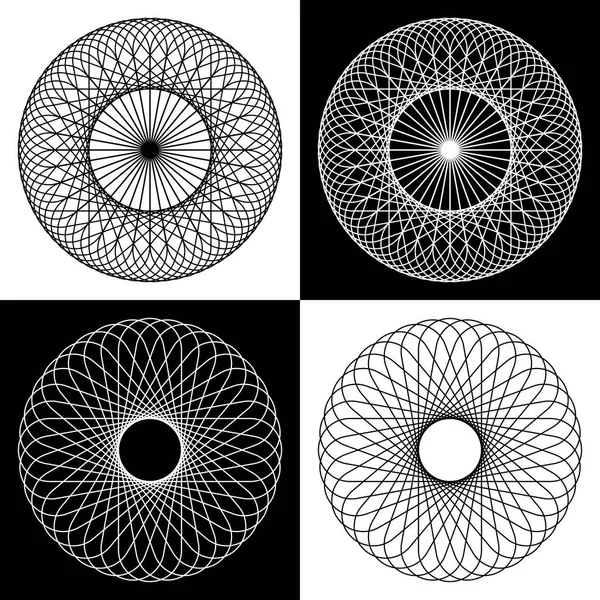 Design in a circle | Patterns in circle. Design elements. — Stock ...