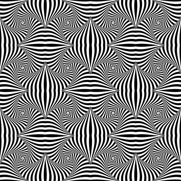 Seamless op art pattern. Abstract geometric design. — Stock Vector ...
