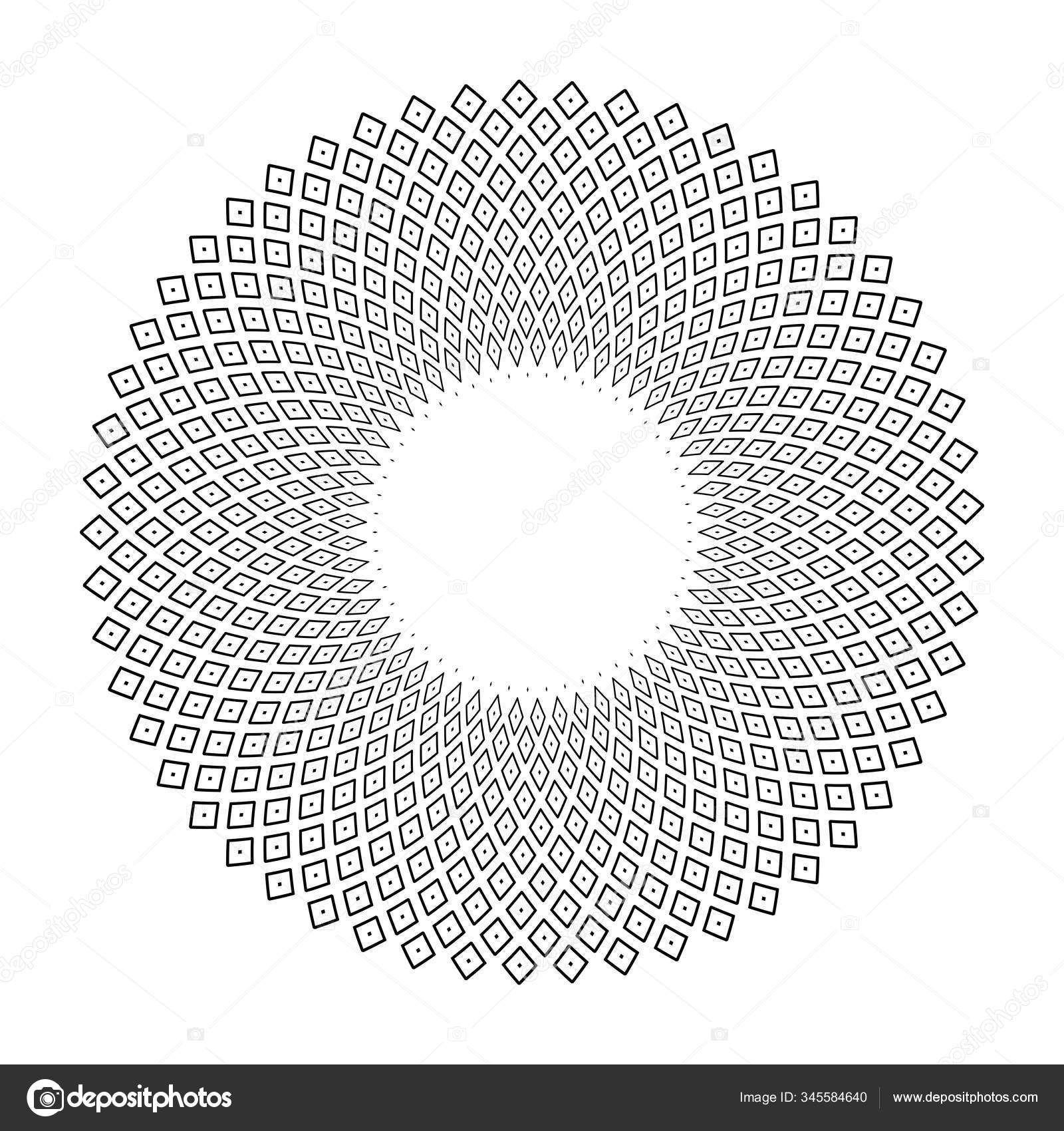 Circle geometric pattern. Decorative design element. Stock Vector by ...