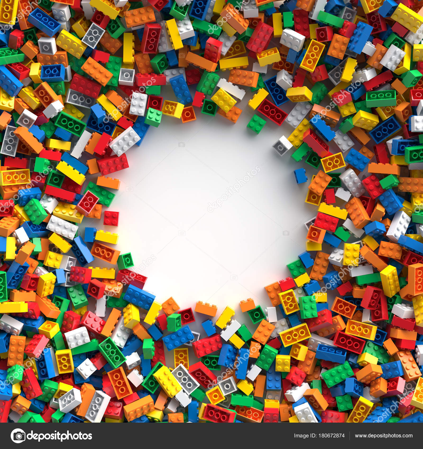 Colored toy bricks with place for your content Stock Photo by ©3d_kot ...