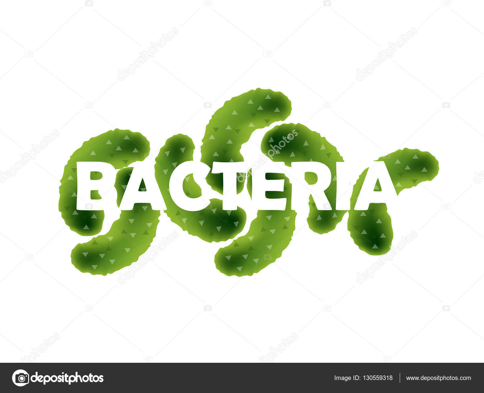 Beautiful graphic design of bacteria with white background Stock Vector ...