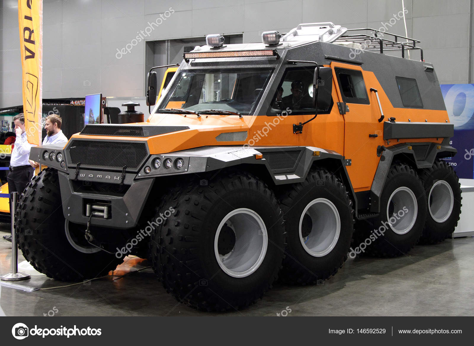 Russian Shaman an all-terrain vehicle with the wheel formula 8x8 ...
