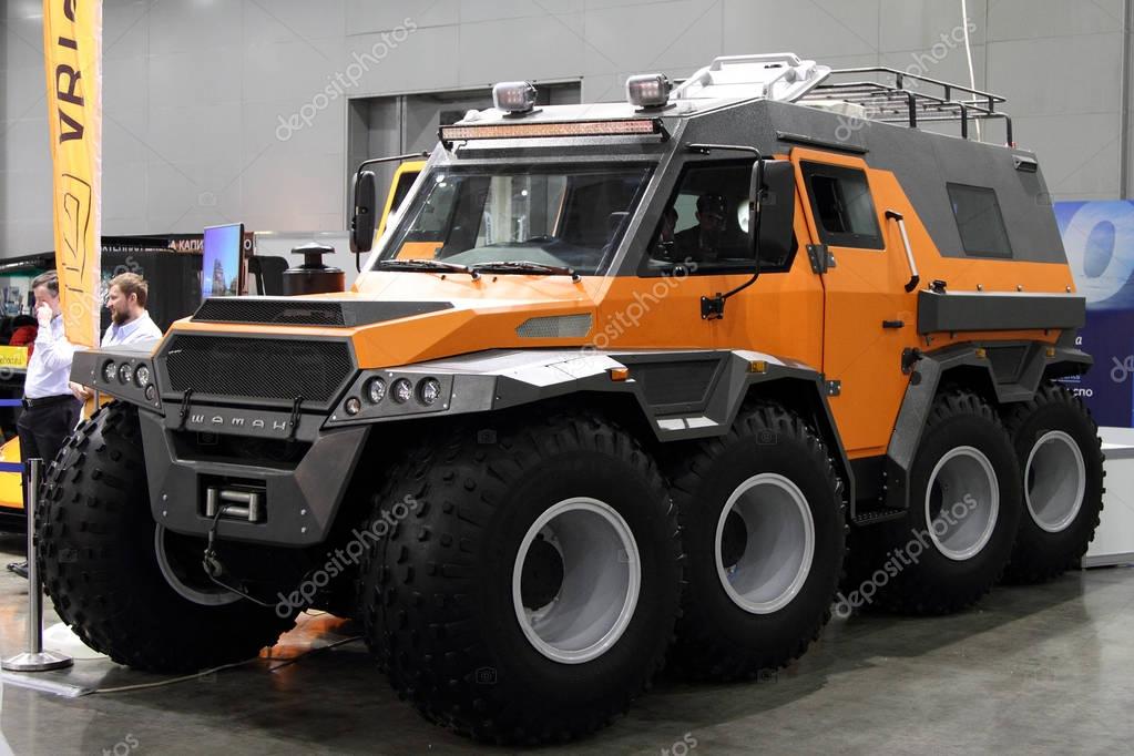 Russian Shaman an all-terrain vehicle with the wheel formula 8x8 ...