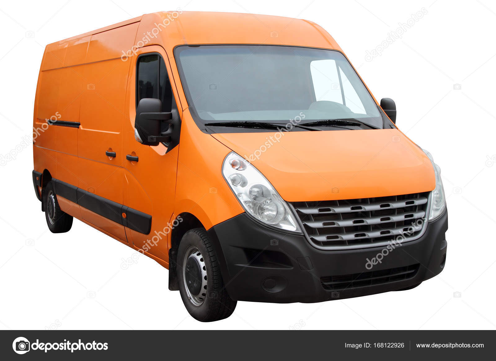 Modern Orange van. Stock Photo by ©kamski 168122926