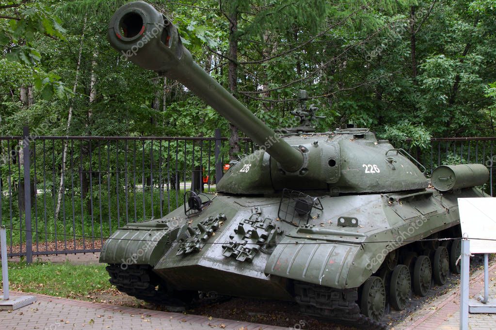 Heavy tank IS-3 model 1945 (USSR) on grounds of weaponry exhibit ...