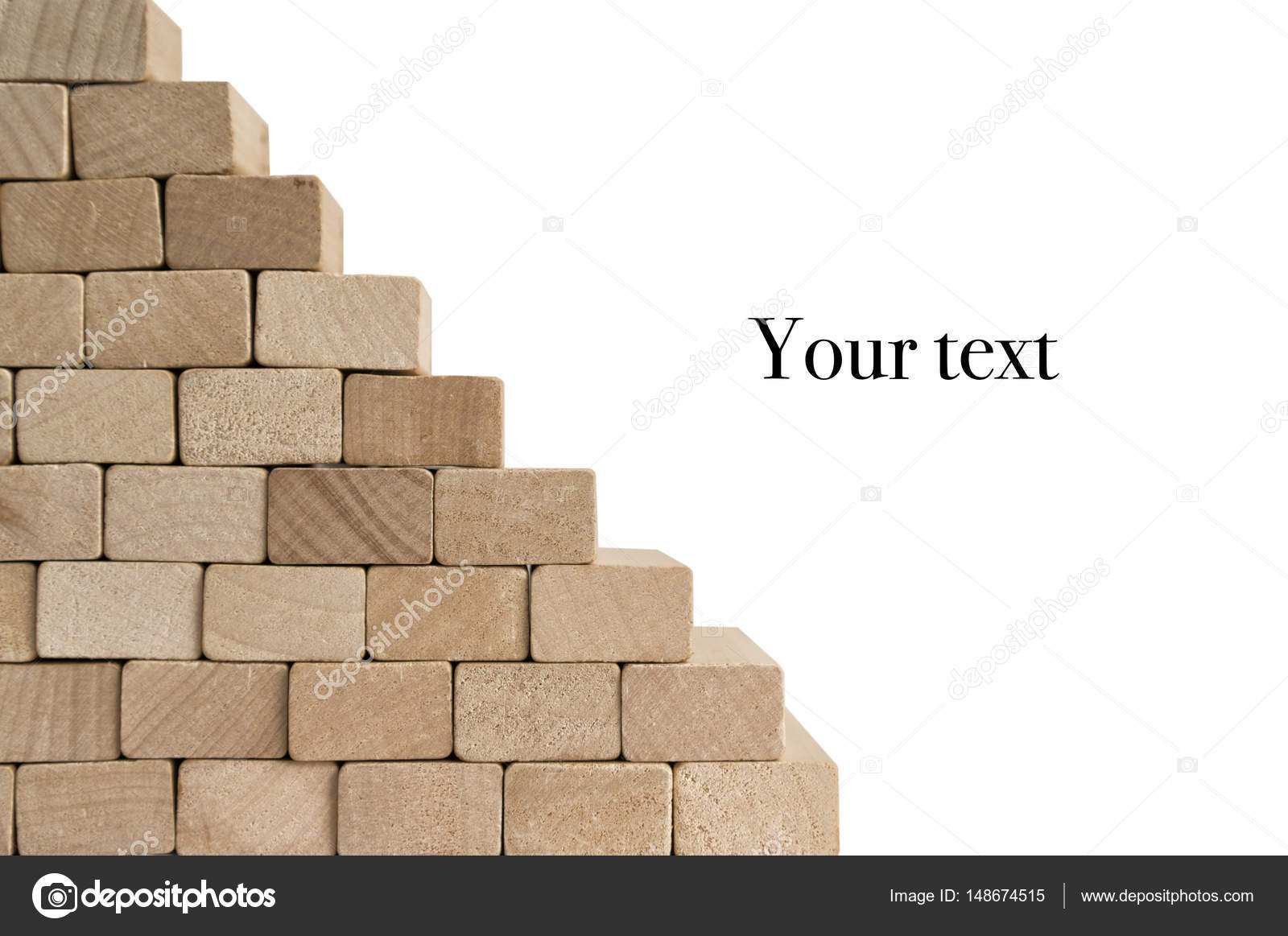 Wooden blocks stacked Stock Photo by ©karbunar 148674515