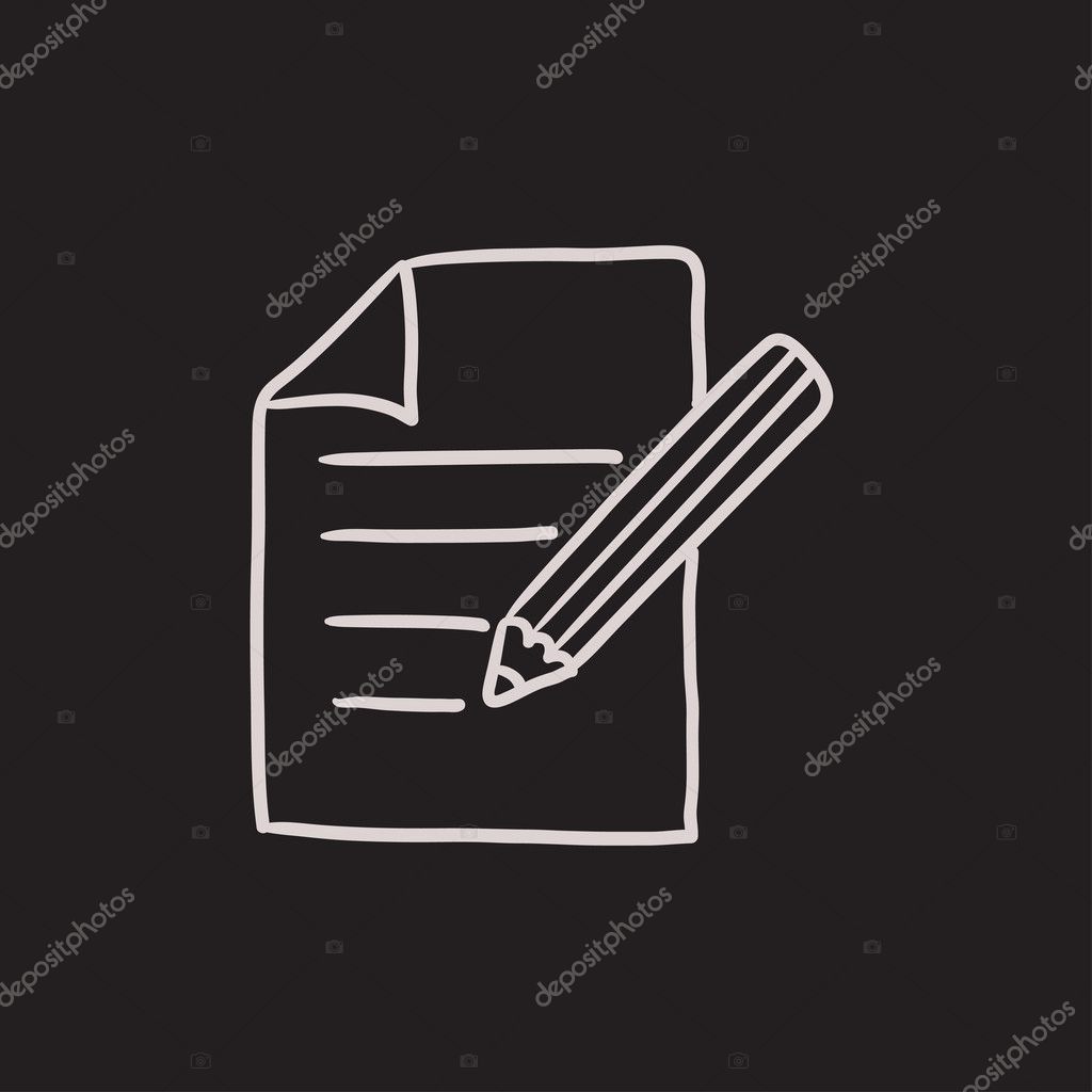 Taking note sketch icon. Stock Vector Image by ©VisualGeneration #125374200