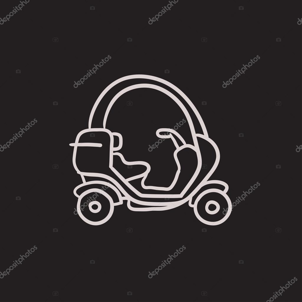 Rickshaw sketch icon. Stock Vector Image by ©VisualGeneration #125375512