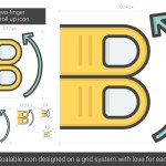 Two-finger scroll up line icon. Stock Vector Image by ©VisualGeneration ...