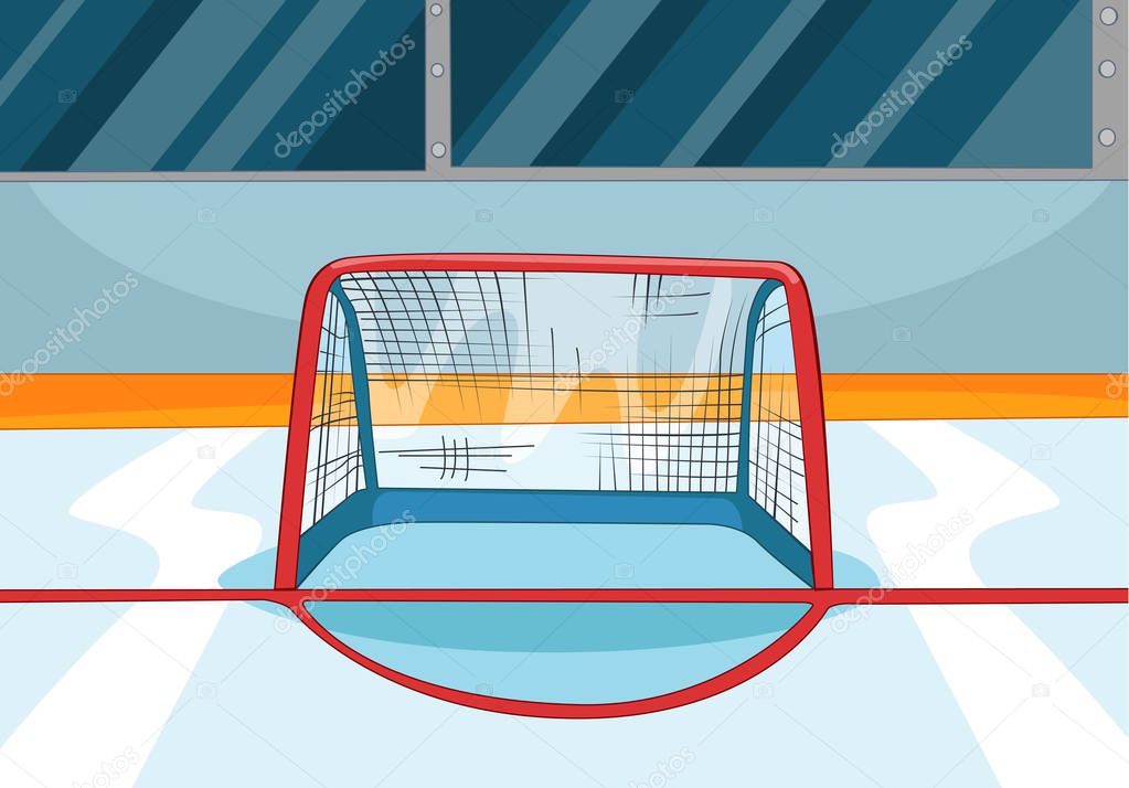 Ice Skating Rink Background