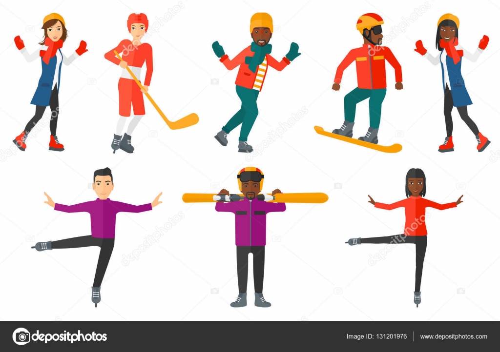 Vector set of sport characters. Stock Vector Image by ©VisualGeneration ...