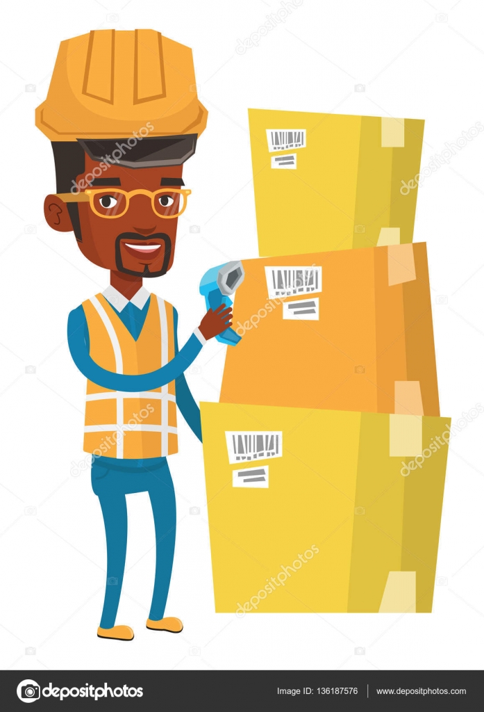 Warehouse Worker Cartoon