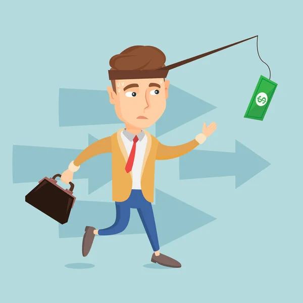 Businessman trying to catch money on fishing rod. Stock Vector Image by ... Businessman trying to catch money on fishing rod. Stock Vector Image by ...