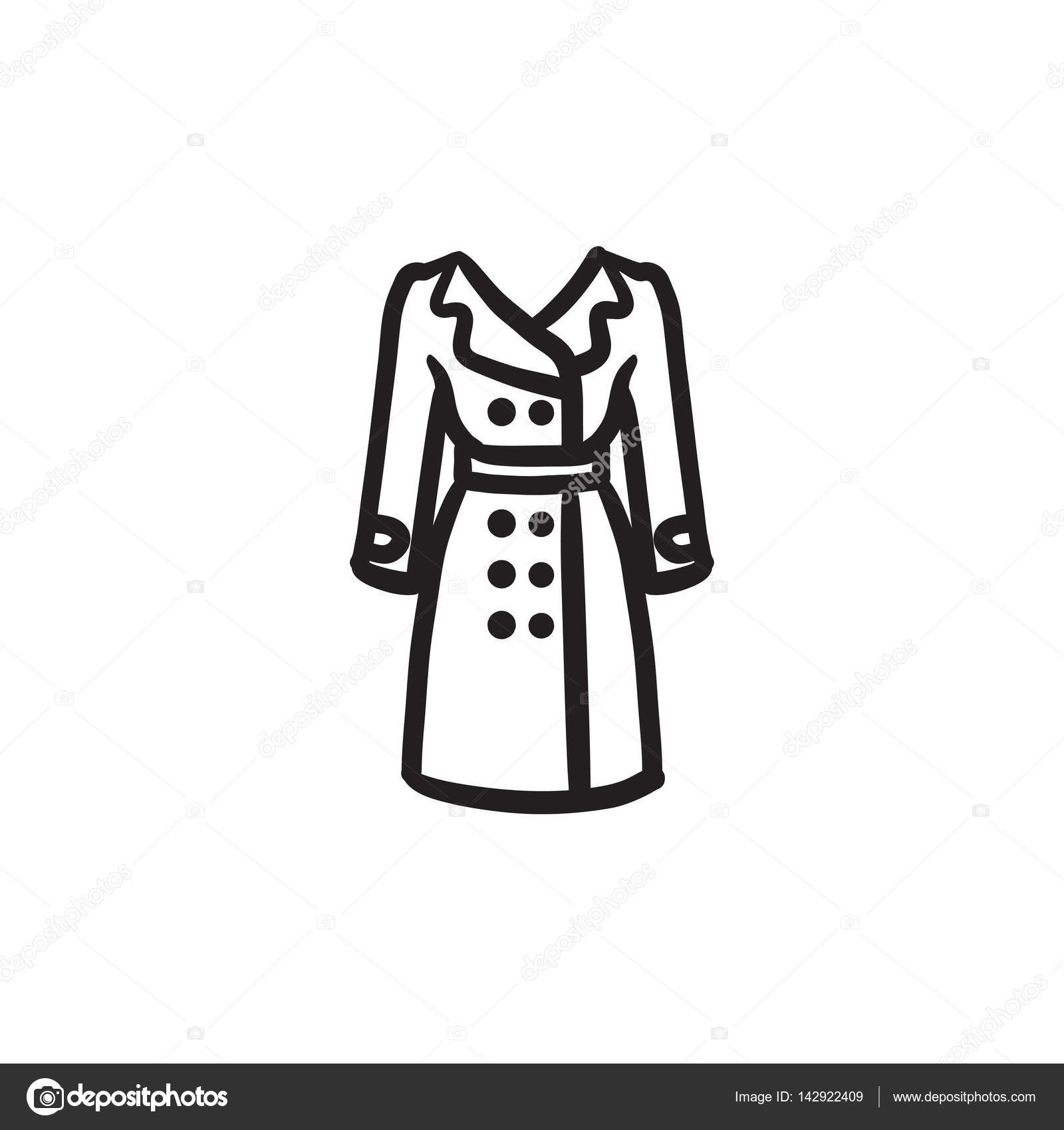 Coat sketch icon. Stock Vector by ©VisualGeneration 142922409