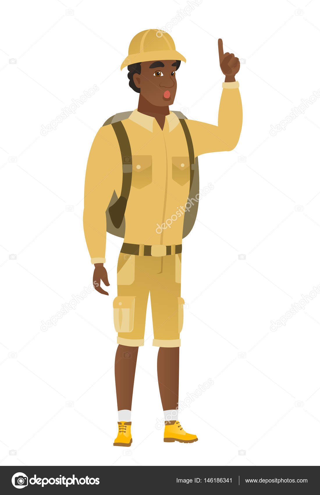 Indian Construction Worker Policeman Clipart
