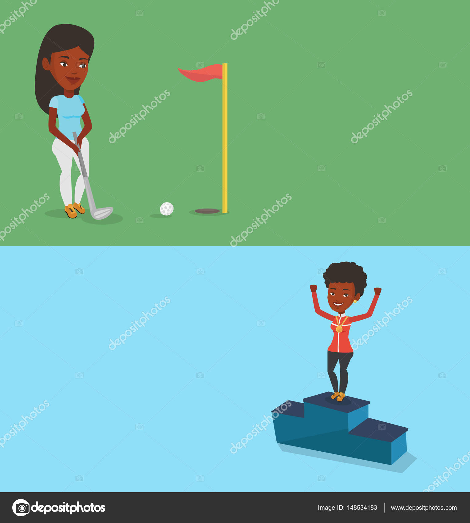 Two sport banners with space for text. Stock Vector by ...