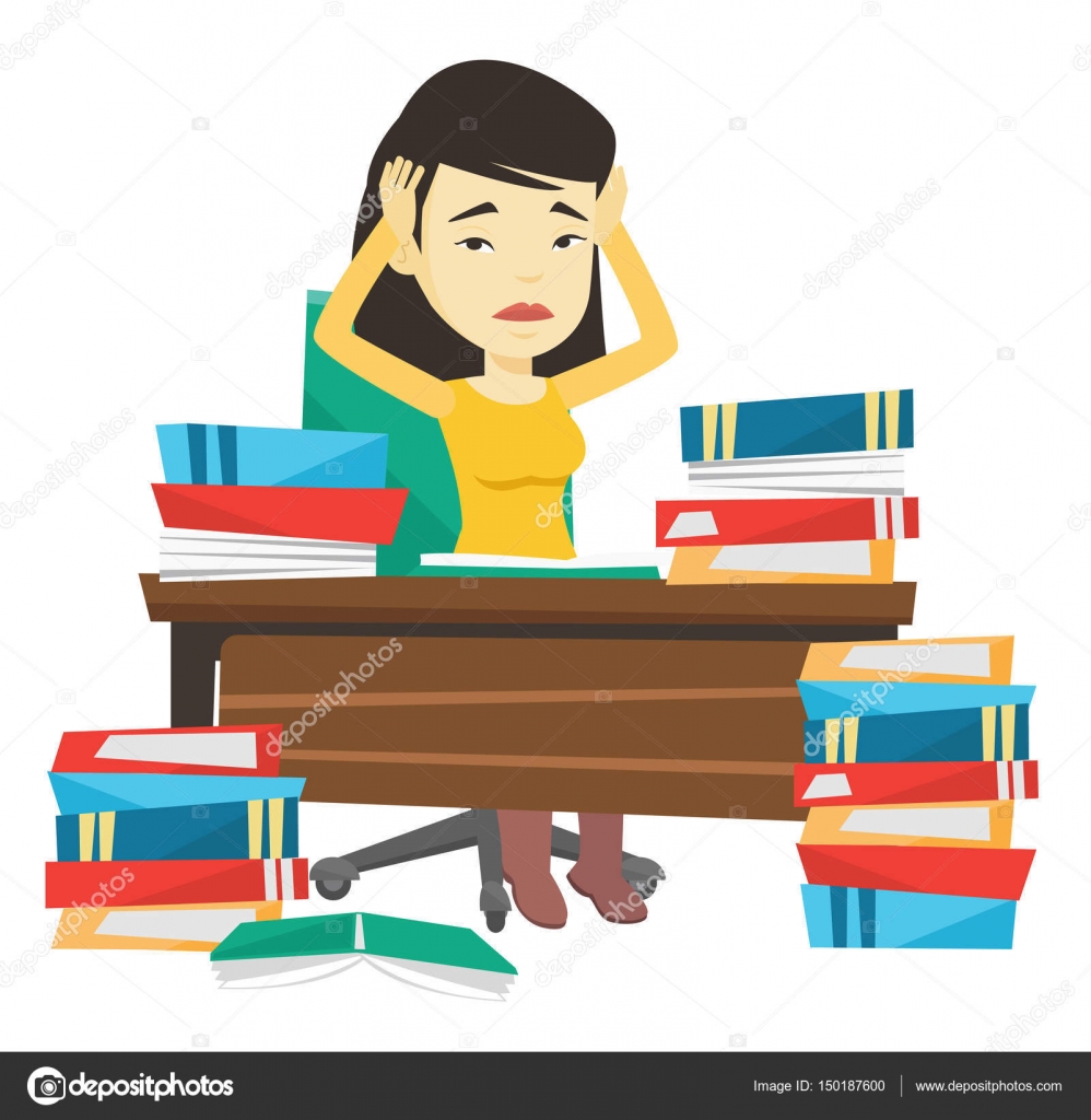 Stressed College Student Animation