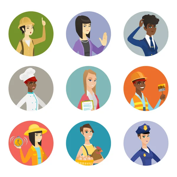 Vector set of characters of different professions. Stock Vector Image ...