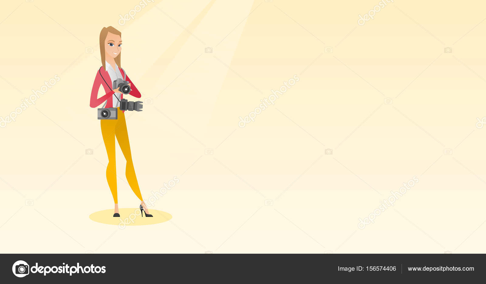 Photographer taking a photo vector illustration. Stock Vector by ...