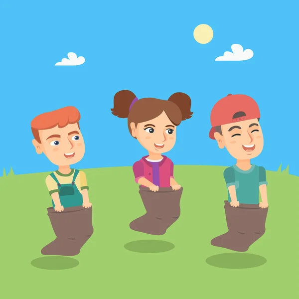 Sack race Vector Art Stock Images | Depositphotos