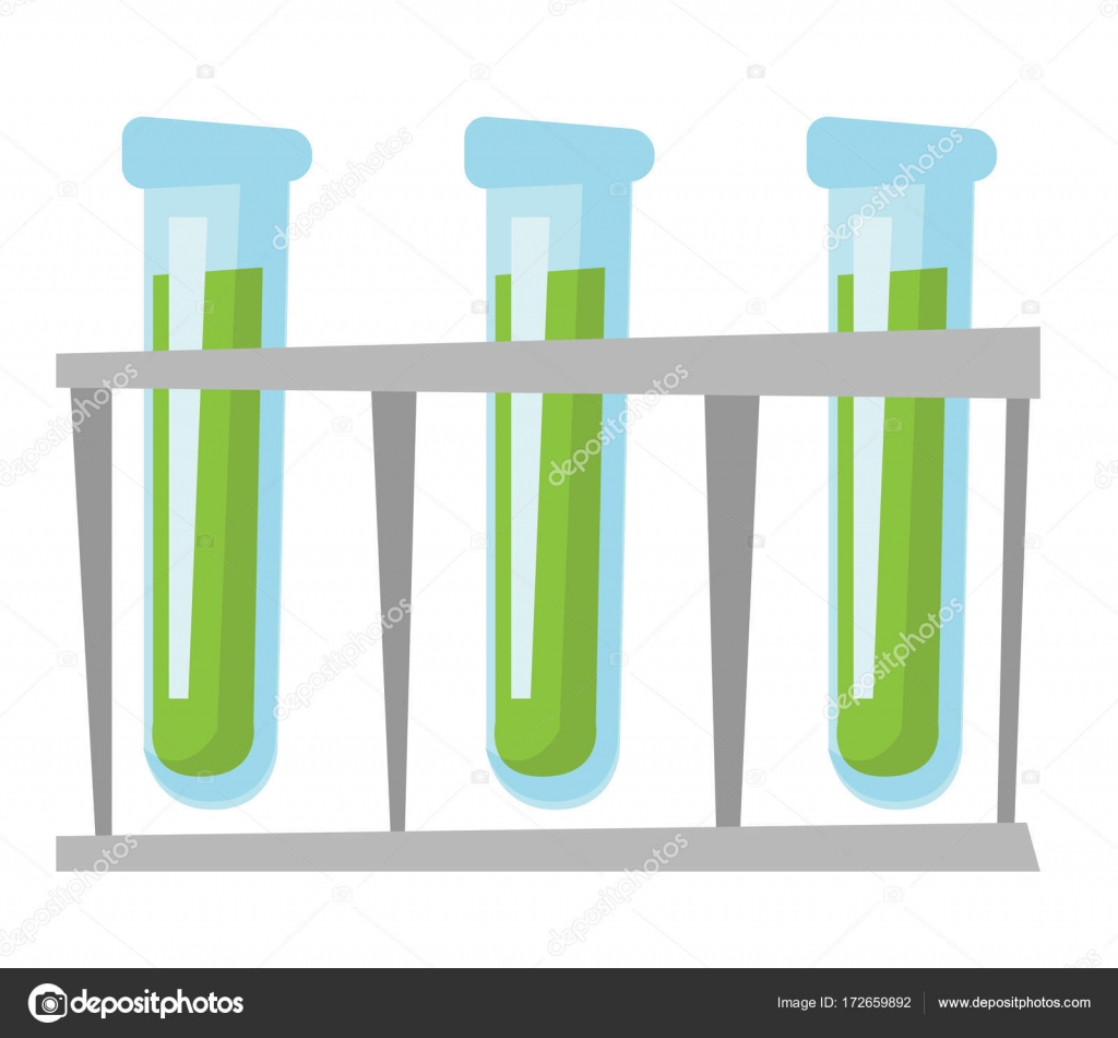 Test tubes in a rack vector cartoon illustration. Stock Vector Image by ...