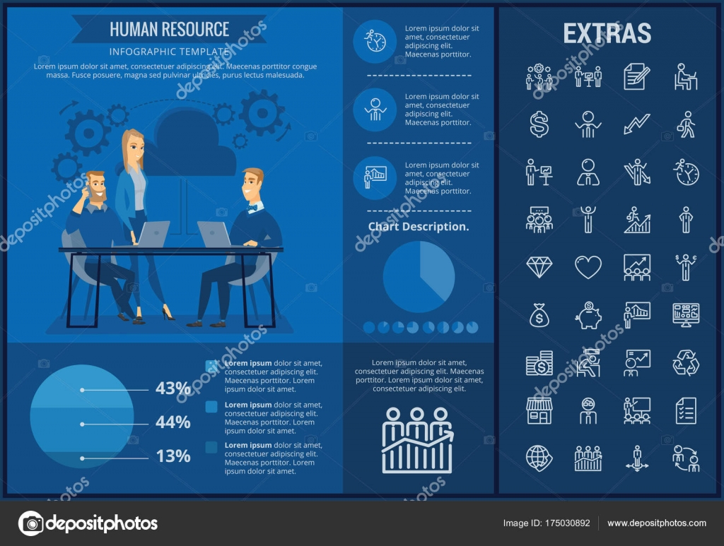 Human resource infographic template and elements. Stock Vector by ...
