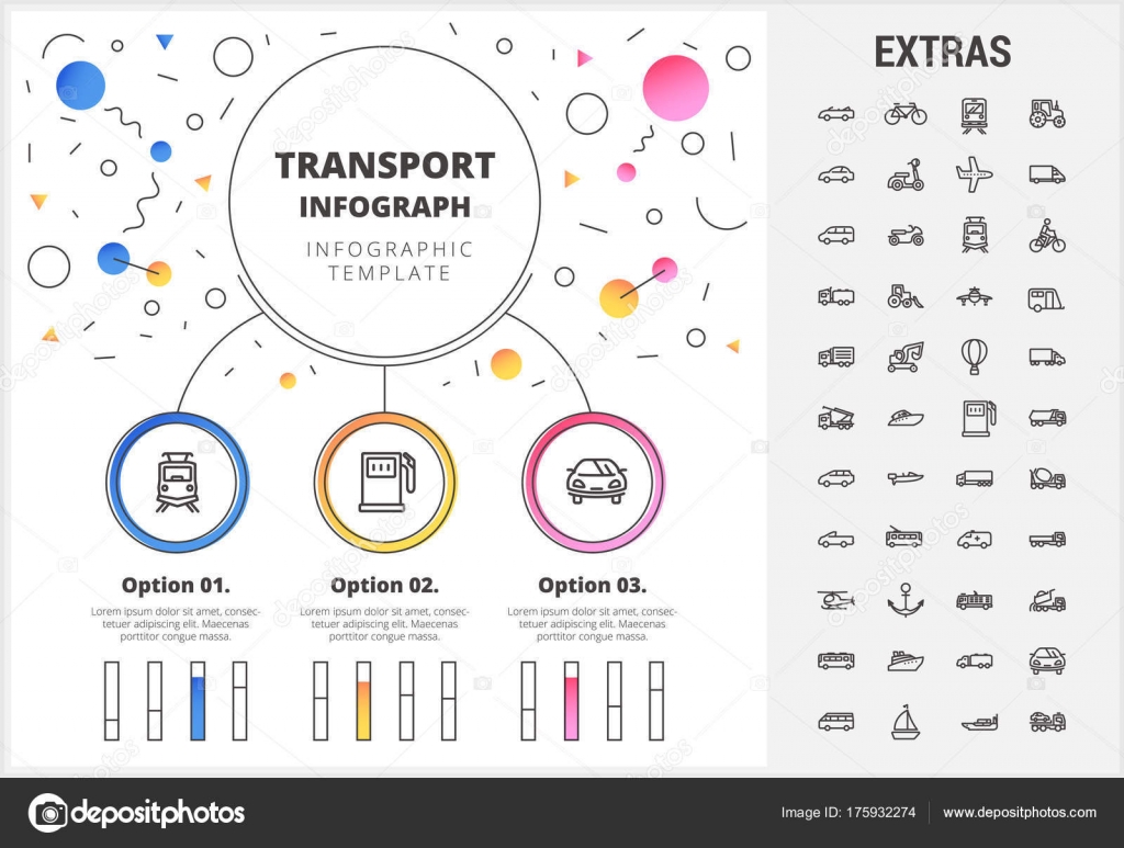 Transportation infographic template and elements. Stock Vector by ...