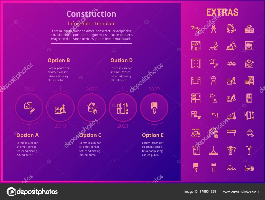 Construction infographic template and elements. Stock Vector Image by ©VisualGeneration #175934338