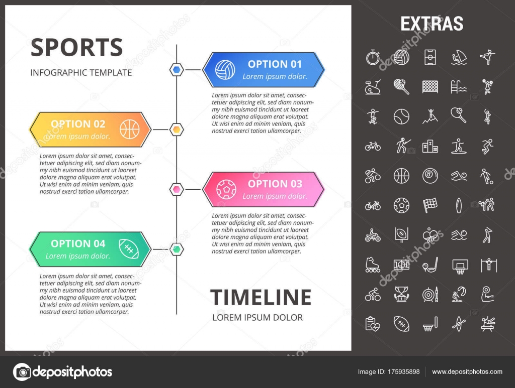 Sports infographic template, elements and icons. Stock Vector Image by ...