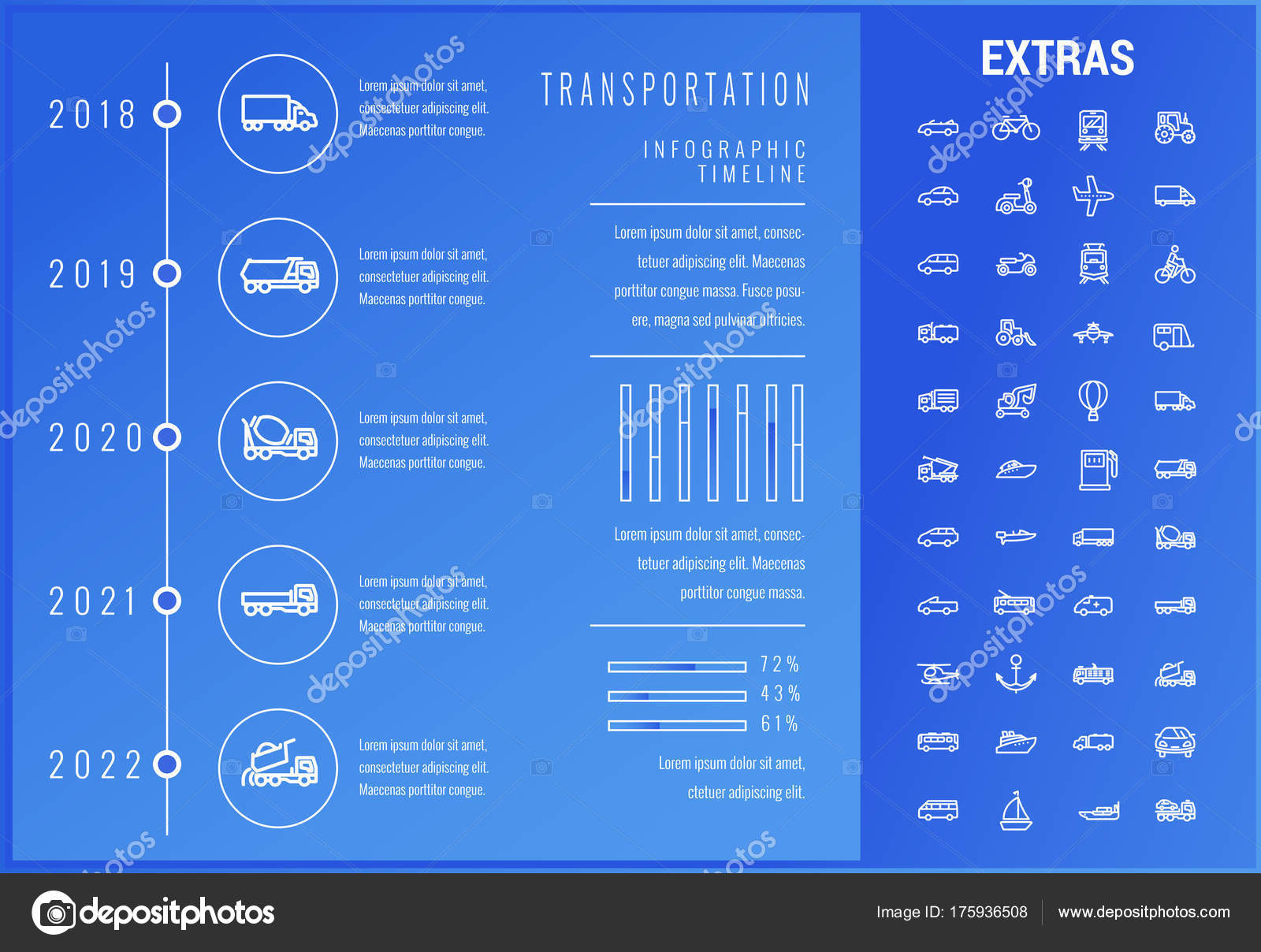 Transportation infographic template and elements. Stock Vector by ...
