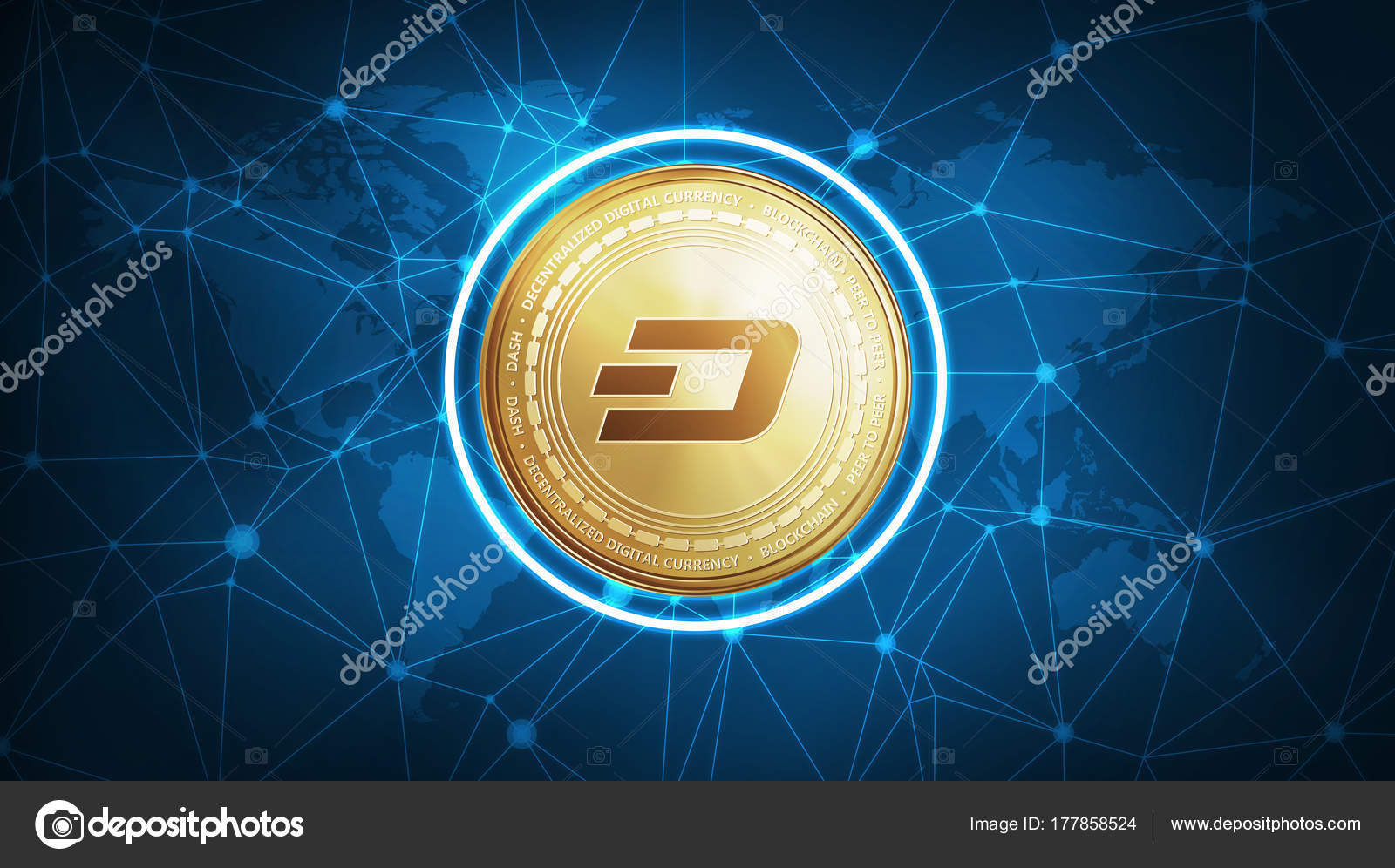 Dash symbol on futuristic hud banner. — Stock Photo © VisualGeneration ...