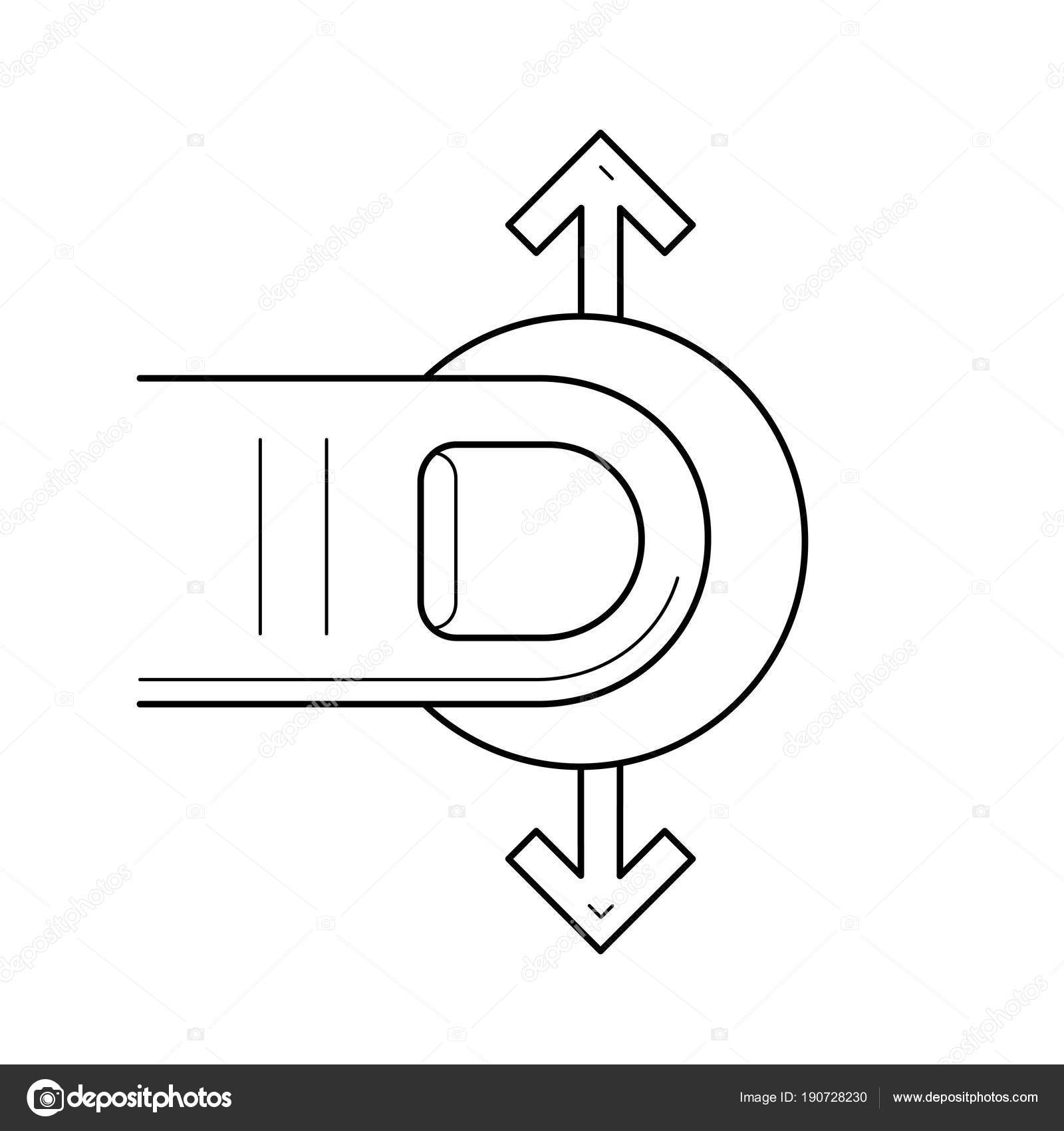 One-finger drag line icon. Stock Vector Image by ©VisualGeneration ...