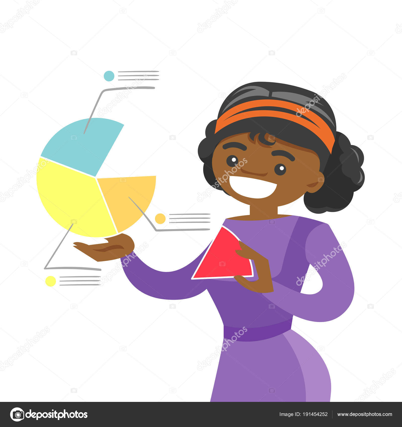 African shareholder taking the share of profit. Stock Vector by ...