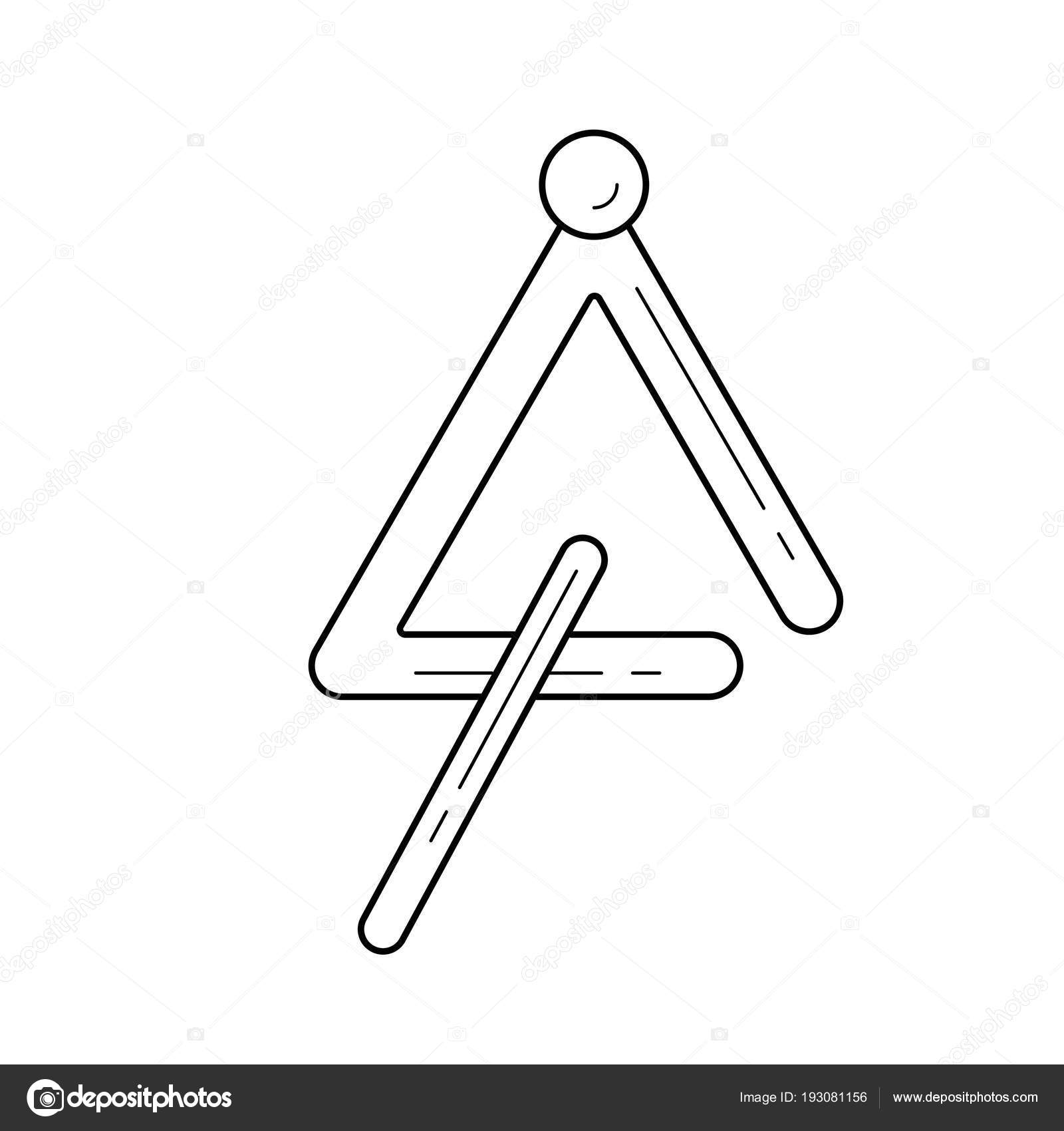 Triangle Instrument Drawing