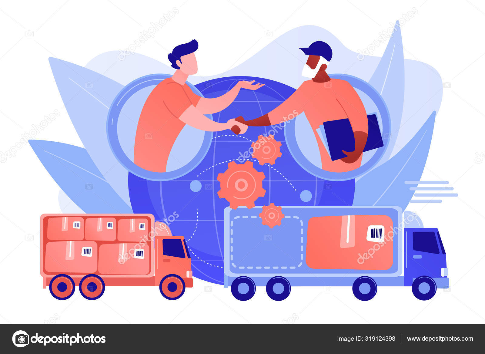 Collaborative logistics concept vector illustration Stock Vector by ...